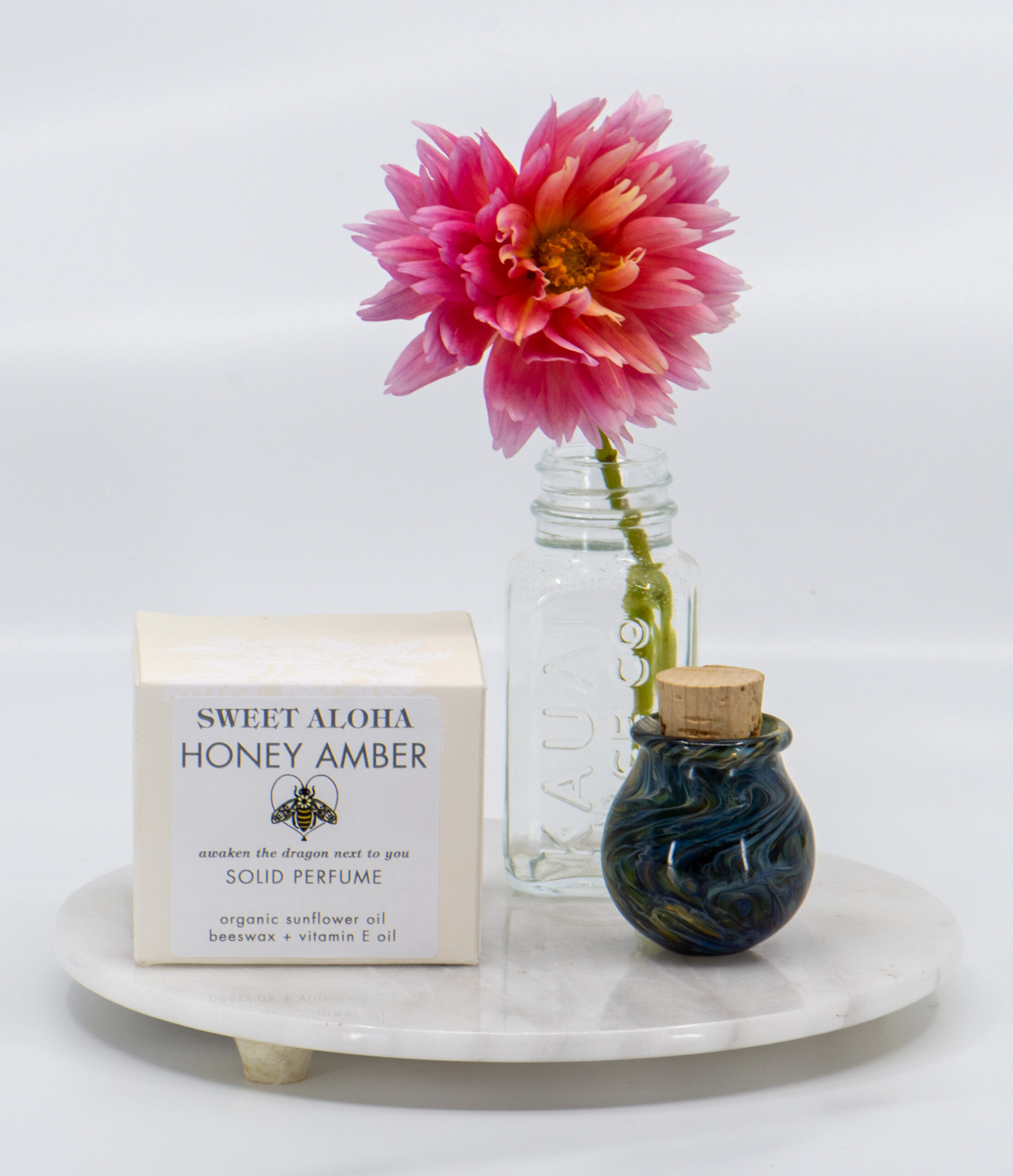 Sweet Aloha Honey Amber Solid Perfume - Rare Hawaiian