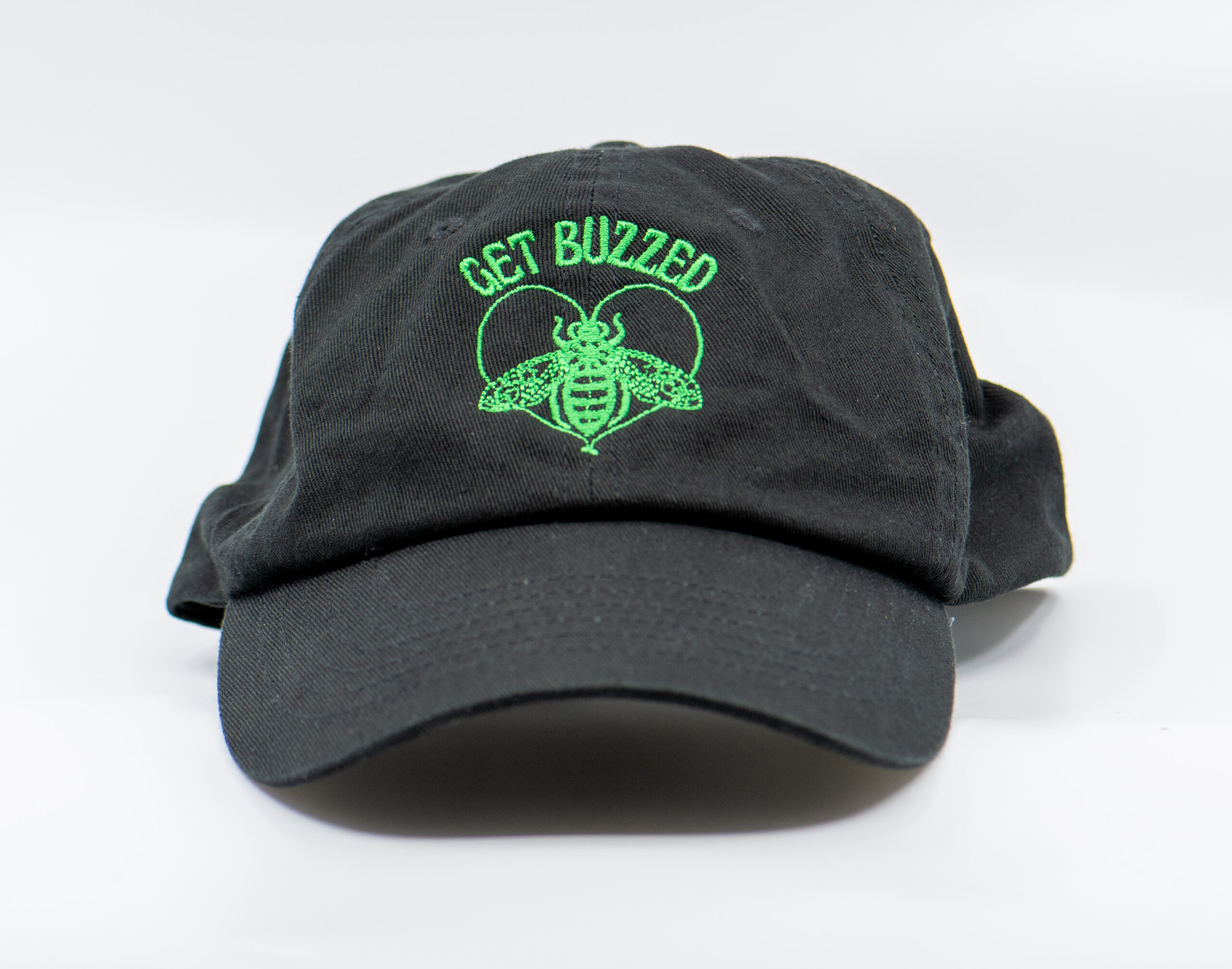 Get Buzzed Classic Dad Hat (Black/Green) - Rare Hawaiian